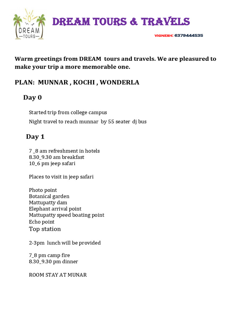 Annai CLG Trip | PDF