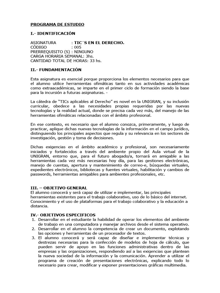 Programa de Tic S (1) - 2024 | PDF | Archivo de computadora | Internet