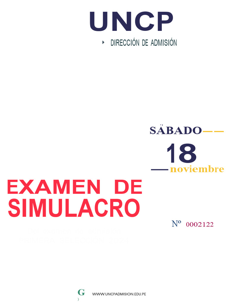 Simulacro Area 2 | PDF