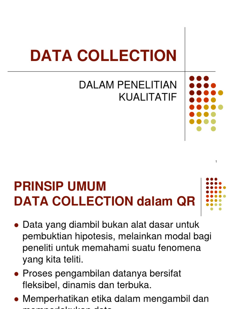 Kuliah 3 - Data Collection | PDF