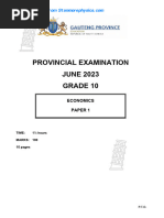 SACAI Business Studies Paper 1 Grade 10 June 2025 | PDF