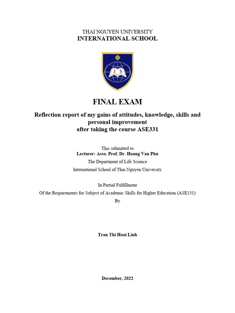ASE- FINAL EXAM | PDF | Knowledge | Cognition