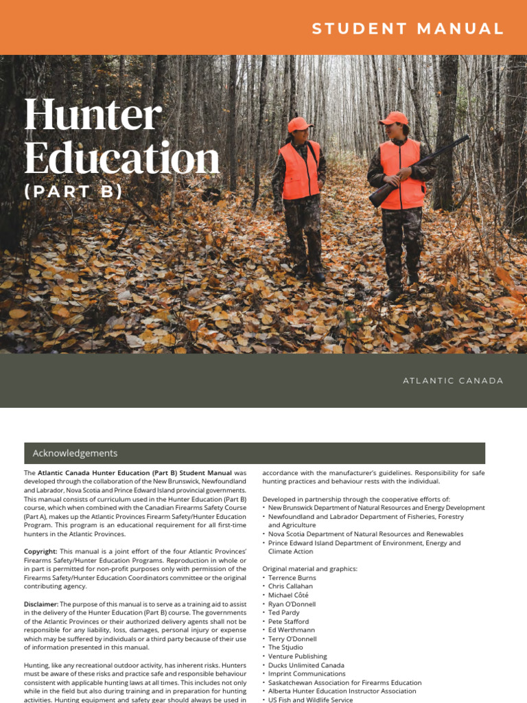Hunter Education Manual | PDF | Hunting | Wildlife