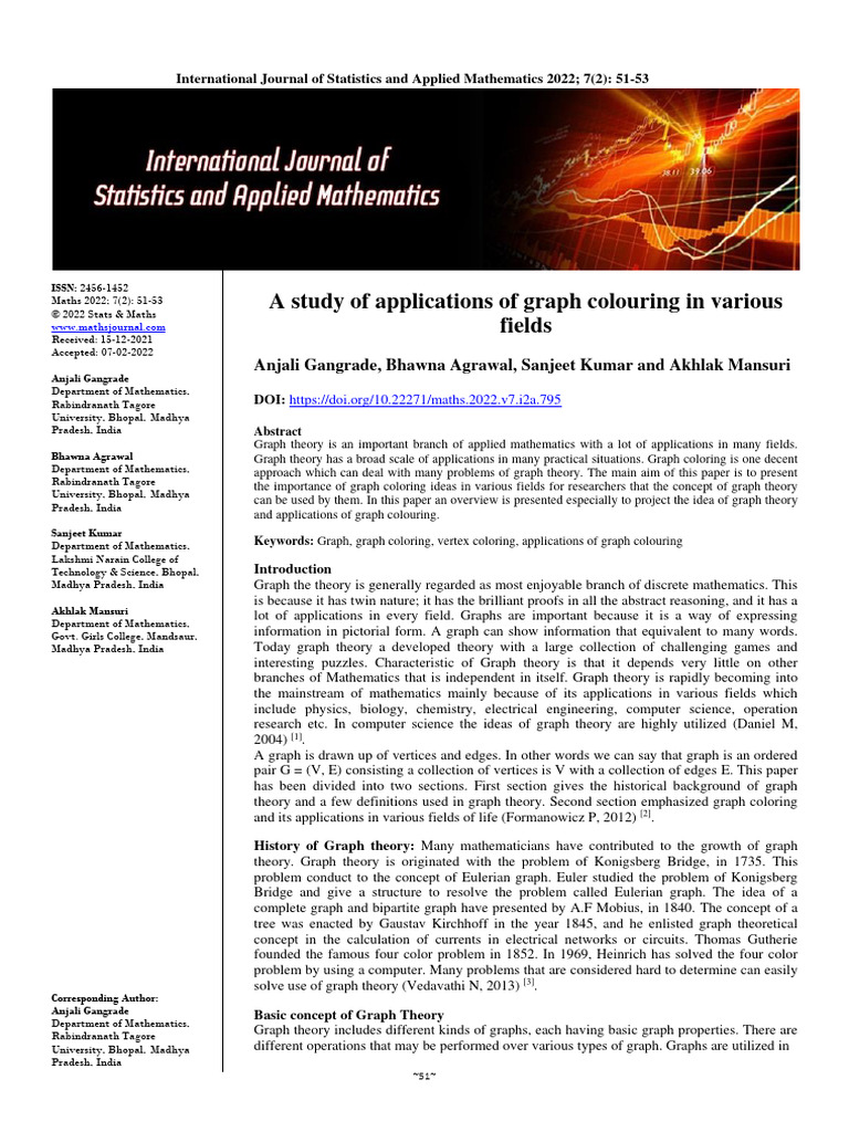 Final Year Project Graph Coloring 123456789 | PDF | Vertex (Graph ...