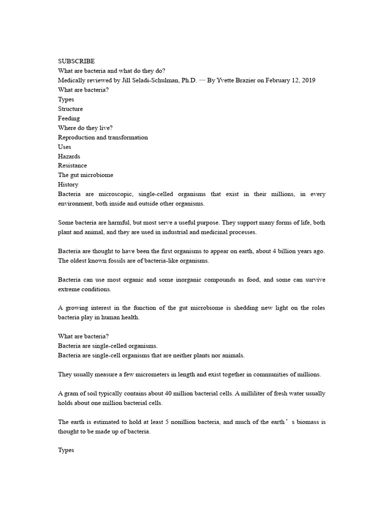 10 Bacteria Pdf Bacteria Cell Biology