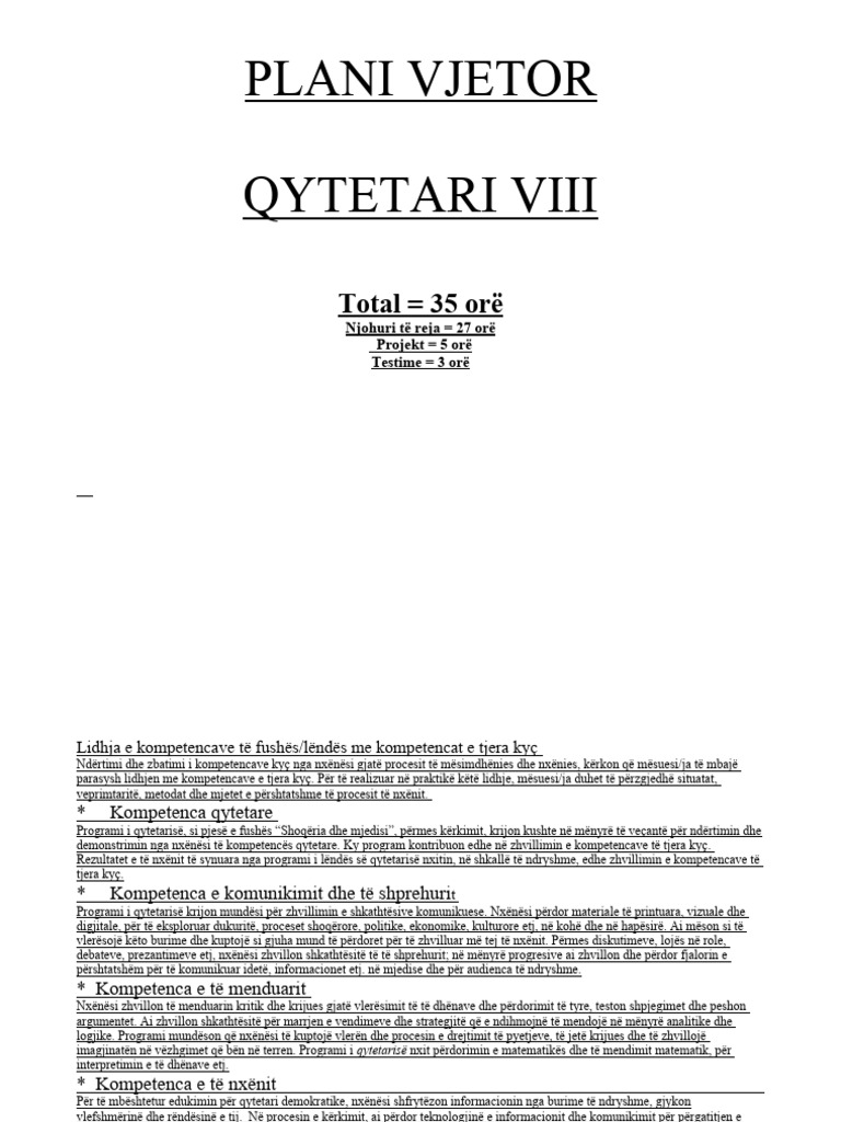 Qytetari 8 | PDF