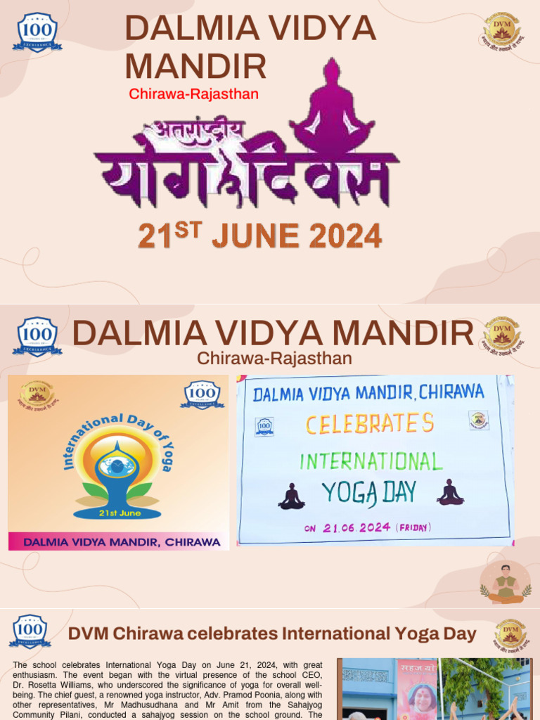 Yoga Day Report 2024 (Revised) - 22062024 | PDF