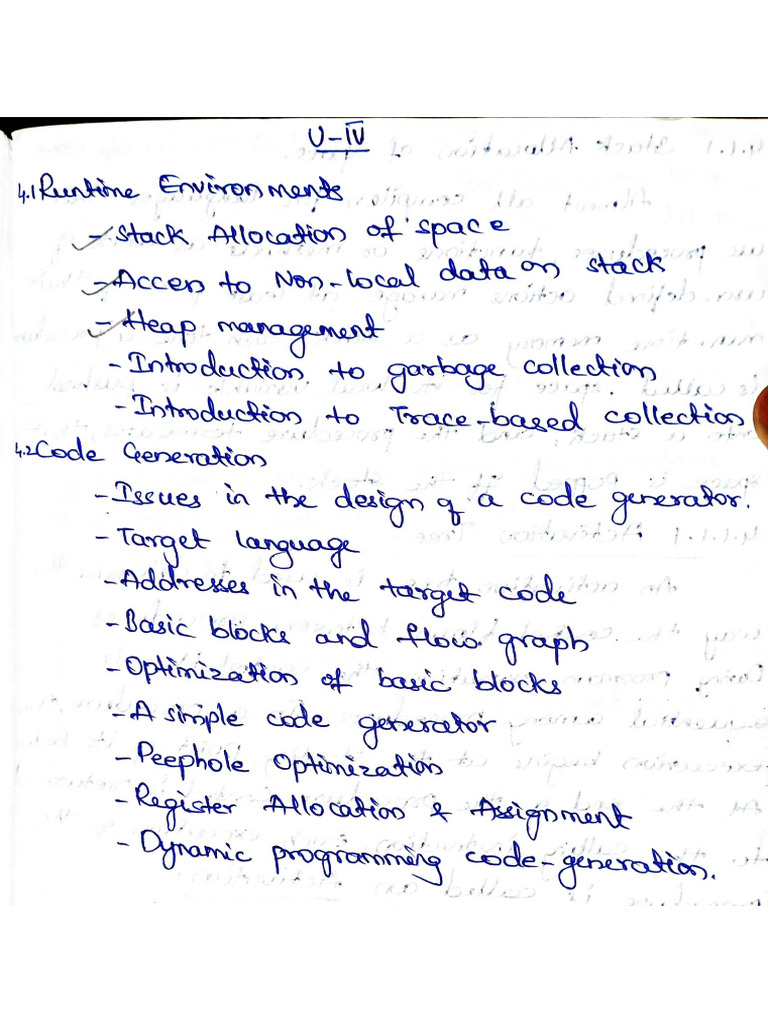 UNIT 4 Handwritten | PDF