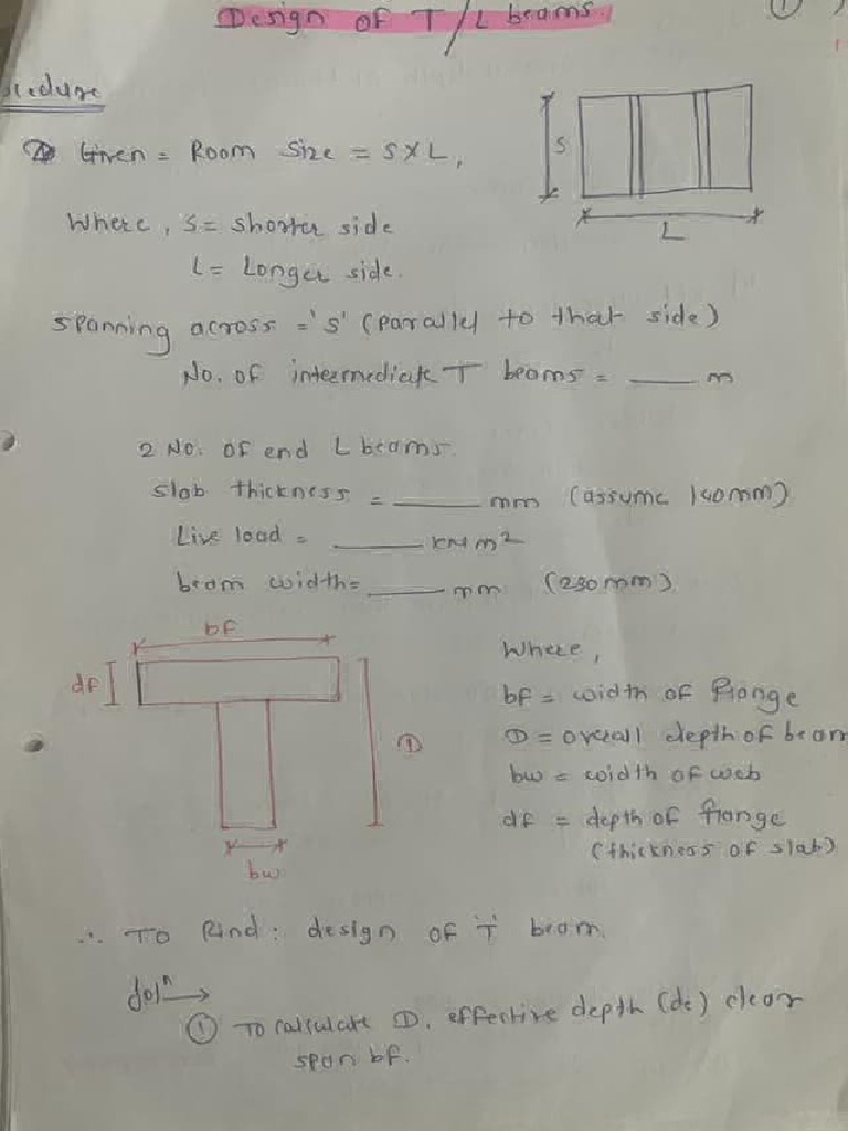 T and L Beam | PDF