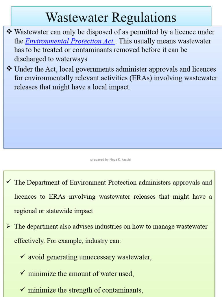 Wastewater Management and Regulations Guide | PDF | Sanitary Sewer ...
