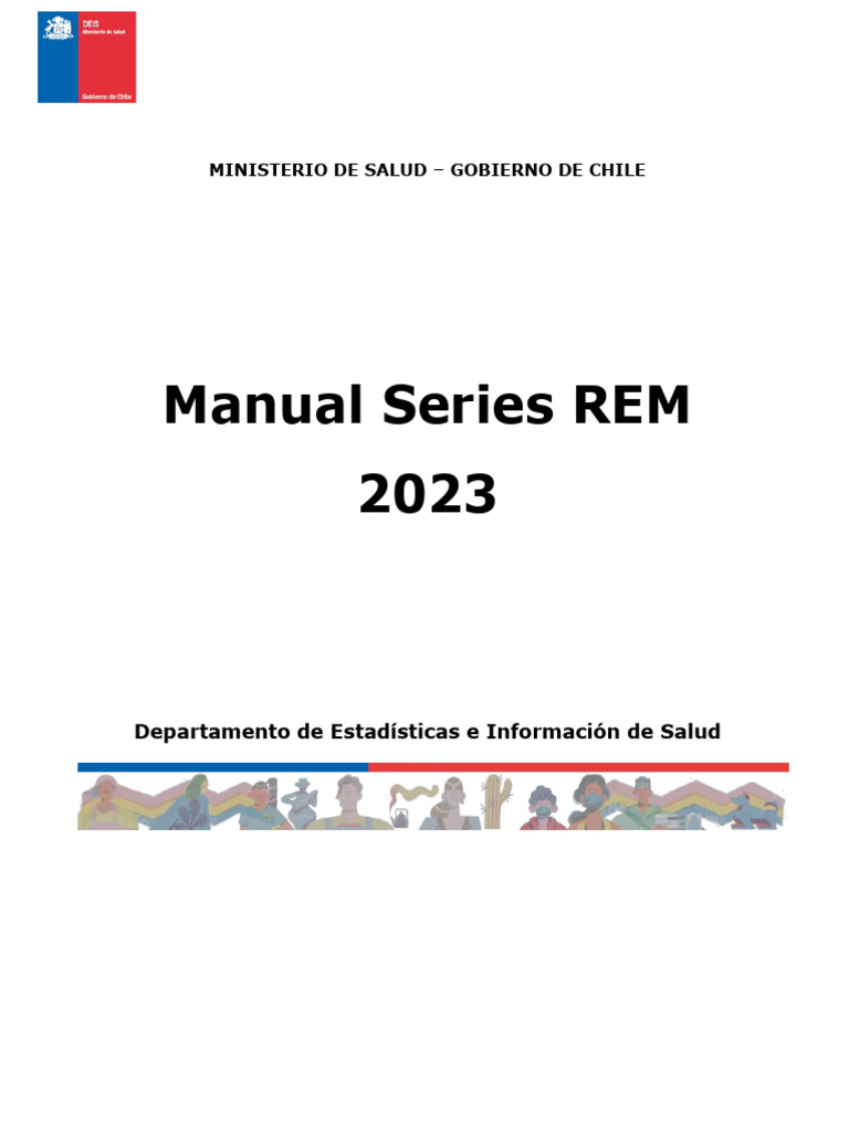 Manual Series REM 2023 V1 | PDF | Estadísticas | Salud mental