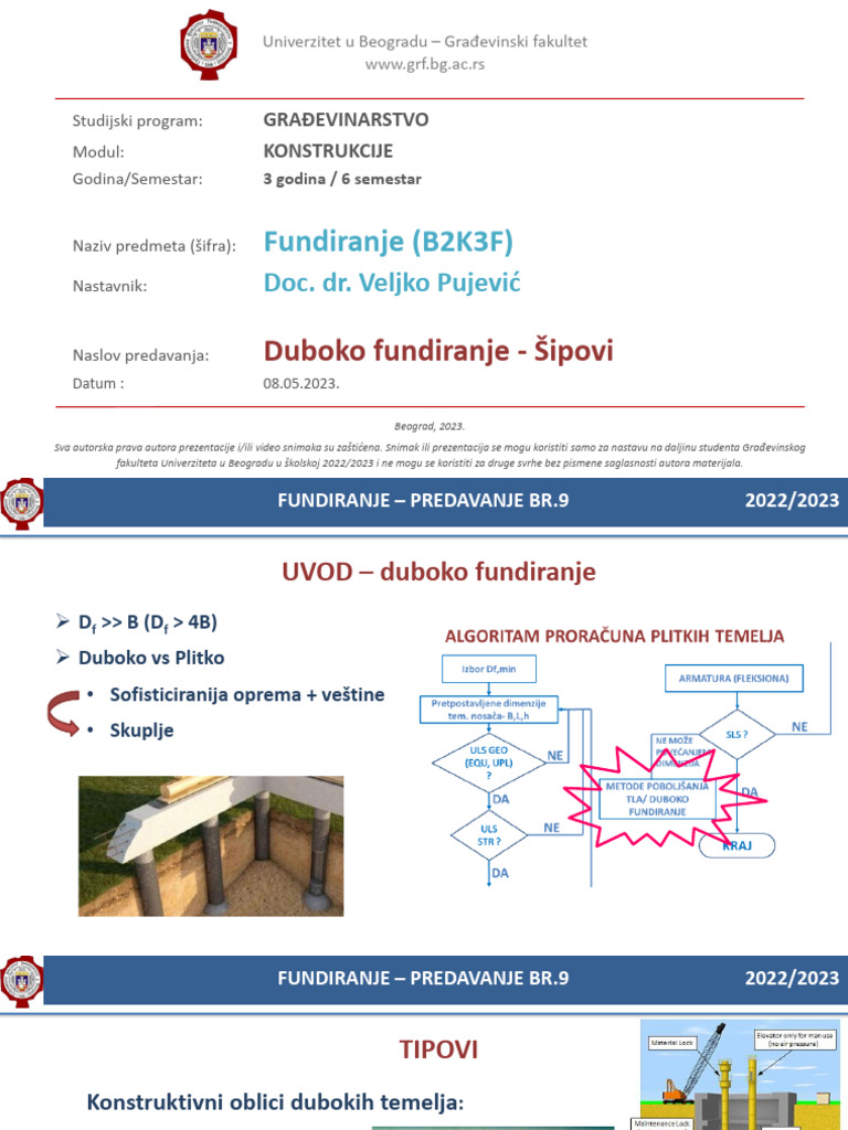 Predavanje Br.9 Šipovi | PDF