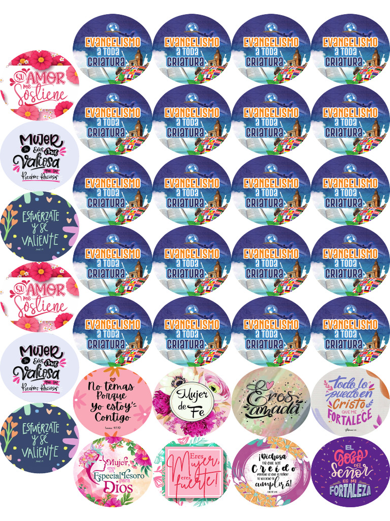 Impresión Botones Evangelismo A Toda Criatura | PDF
