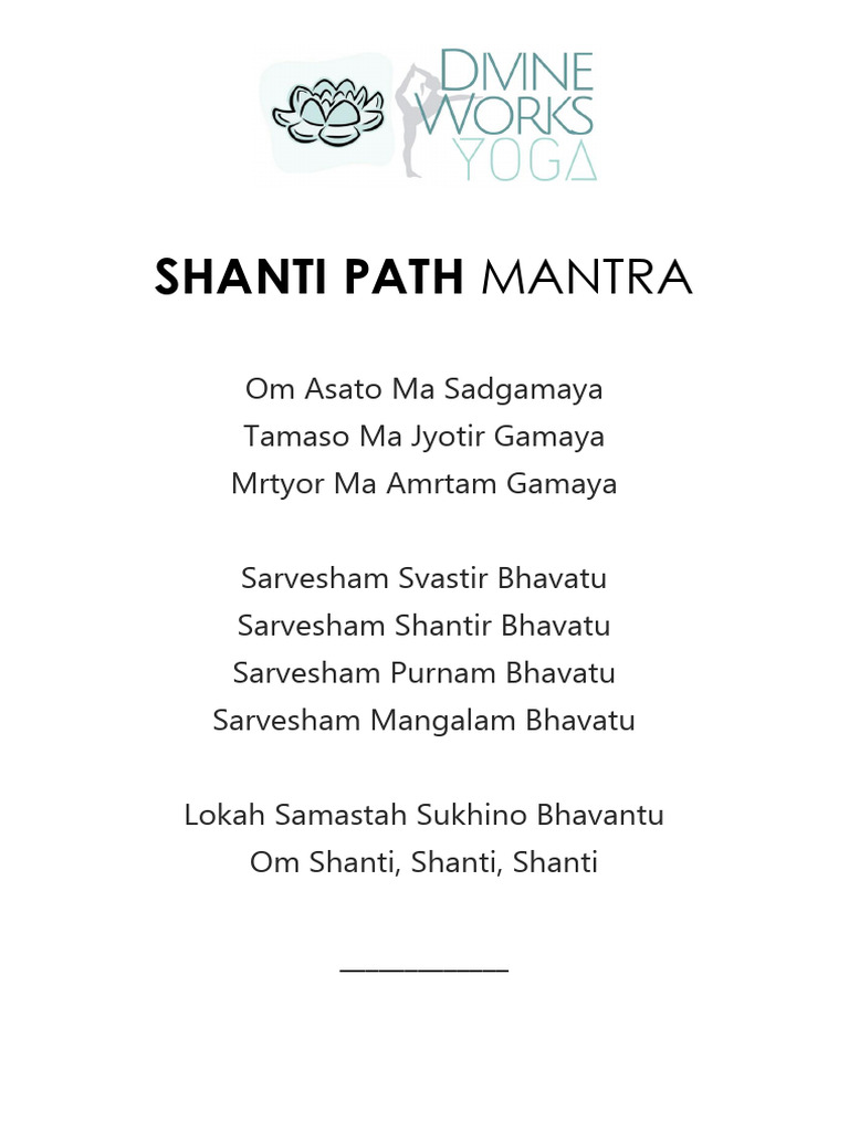 Shanti Path | PDF