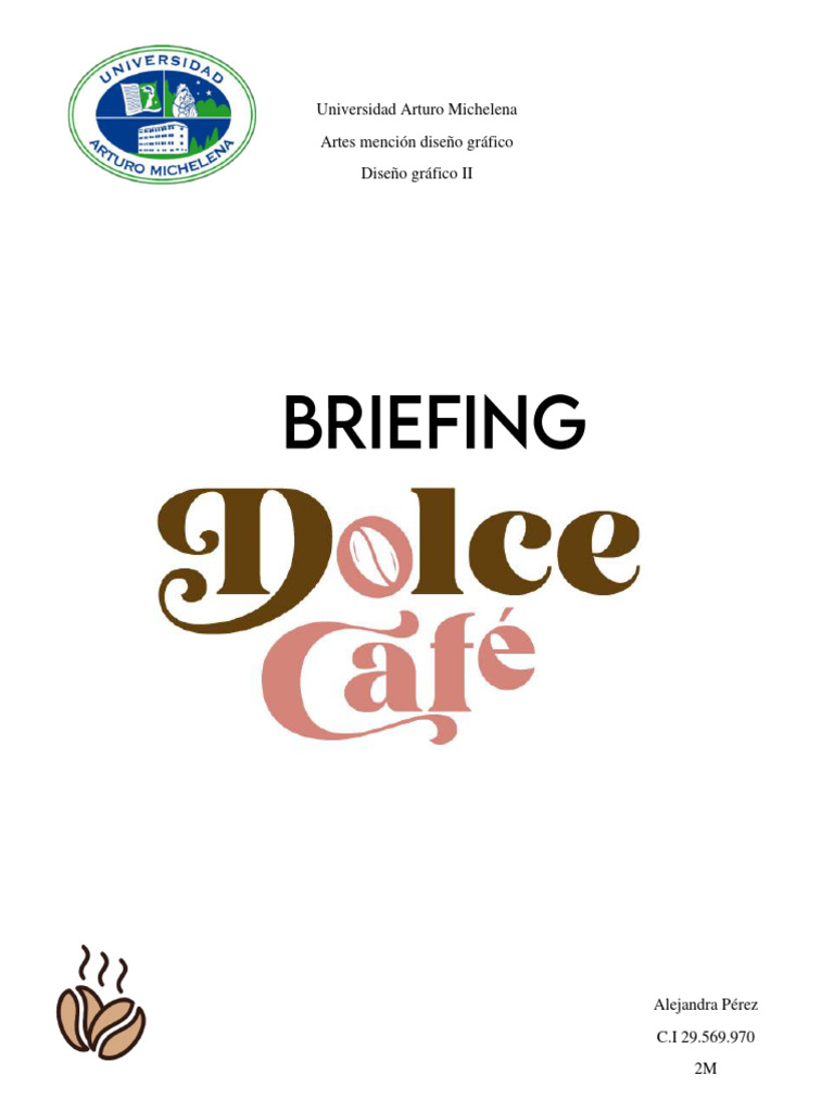 Dolce Cafe Briefing | PDF | café
