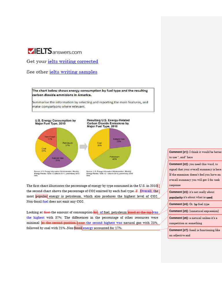 Ielts Reports Energy Consumption | PDF | Fossil Fuels | Fuels