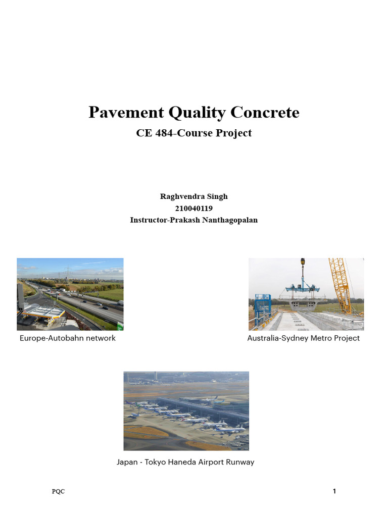 Pavement Quality Concrete 2 | PDF | Concrete | Cement