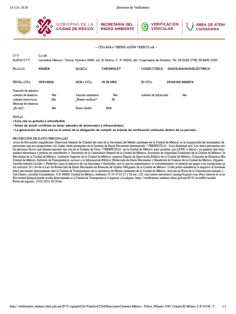 Cita Tahoe | PDF | México