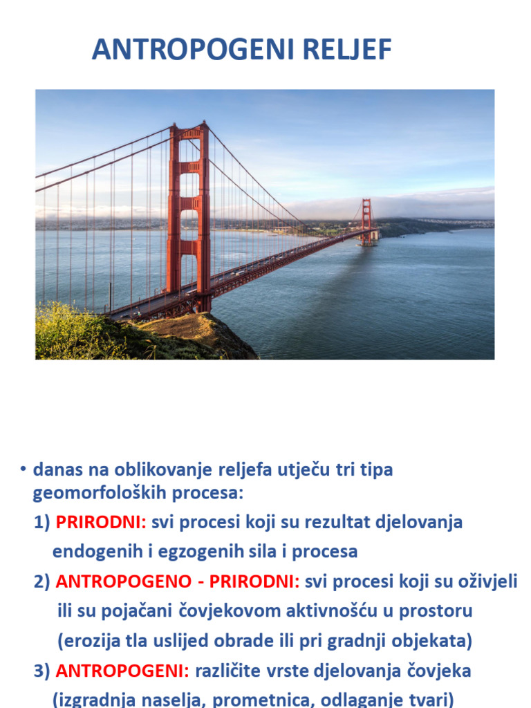 ANTROPOGENI RELJEF | PDF