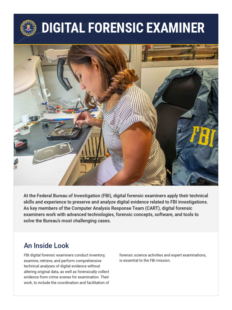 FBI Digital Forensic Experts | PDF | Digital Forensics | Forensic Science