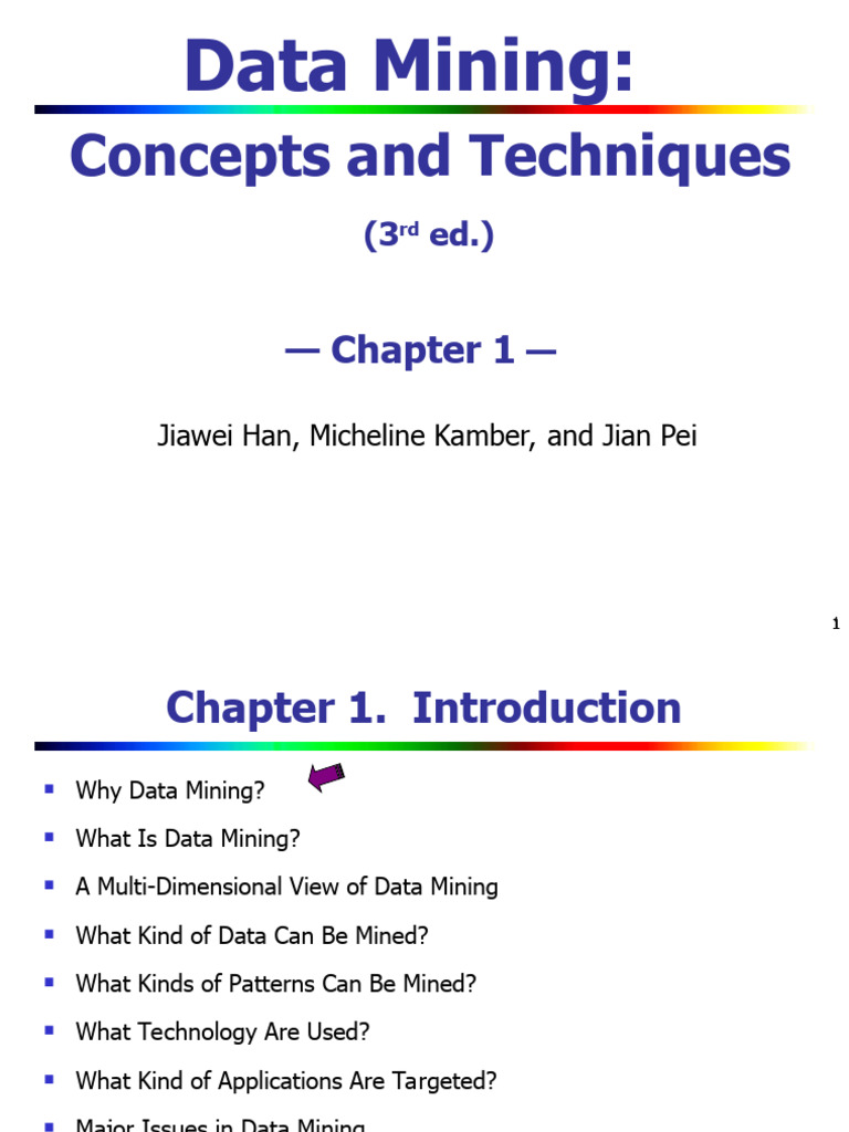 01intro (Autosaved) | PDF | Data Mining | Data