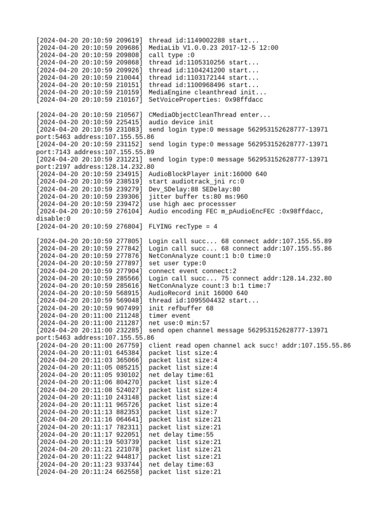 2024-04-20_log | PDF | Networking Standards | Computer Engineering