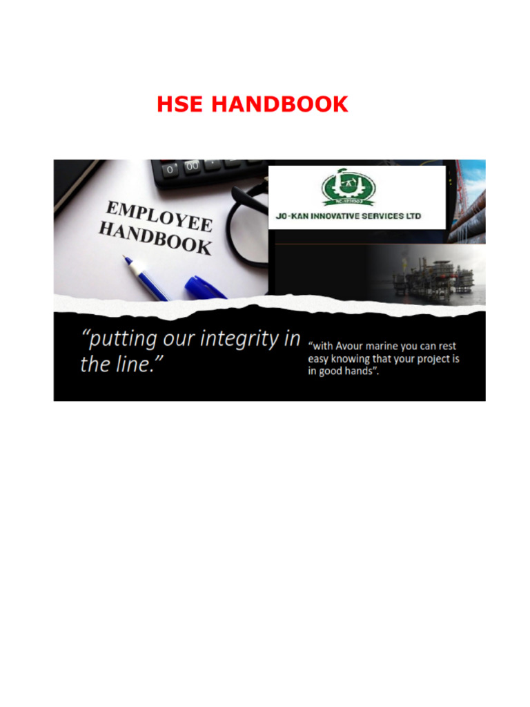 5.4.SAFETY, HEALTH & ENVIRONMENT-HSE INDUCTION-EMPLOYEE HANDBOOK. | PDF ...