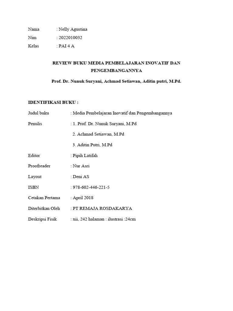 Review Buku PMSB | PDF