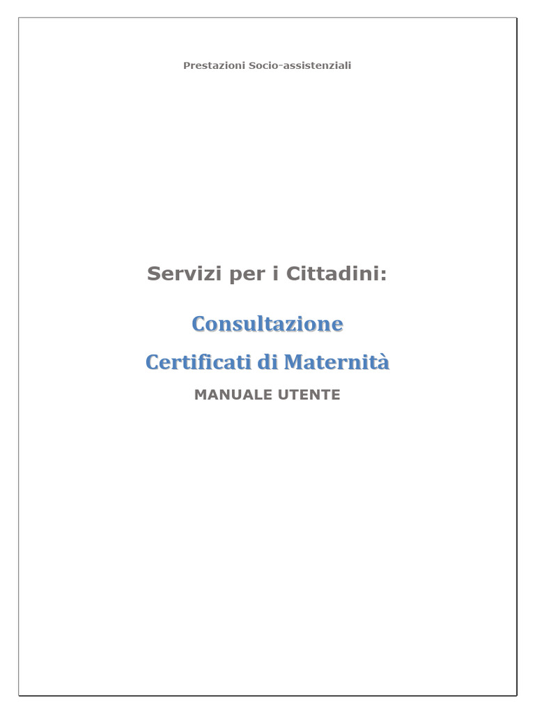 Manuale Utente | PDF