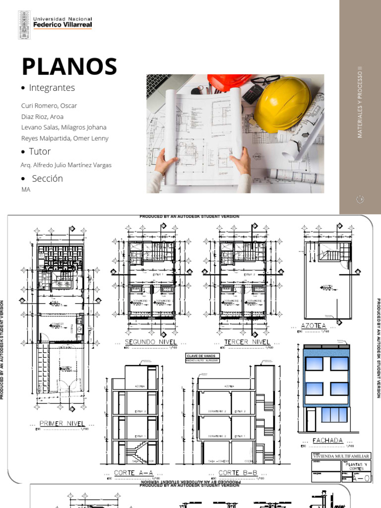 Vivienda Unif Planos | PDF | Ingeniería de Edificación | Diseño arquitectonico