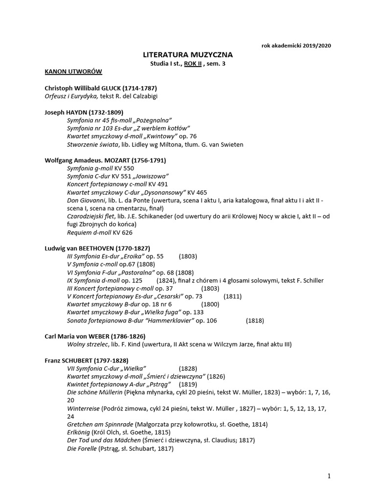 Kanon Plus II 2019-20 Sem1 | PDF