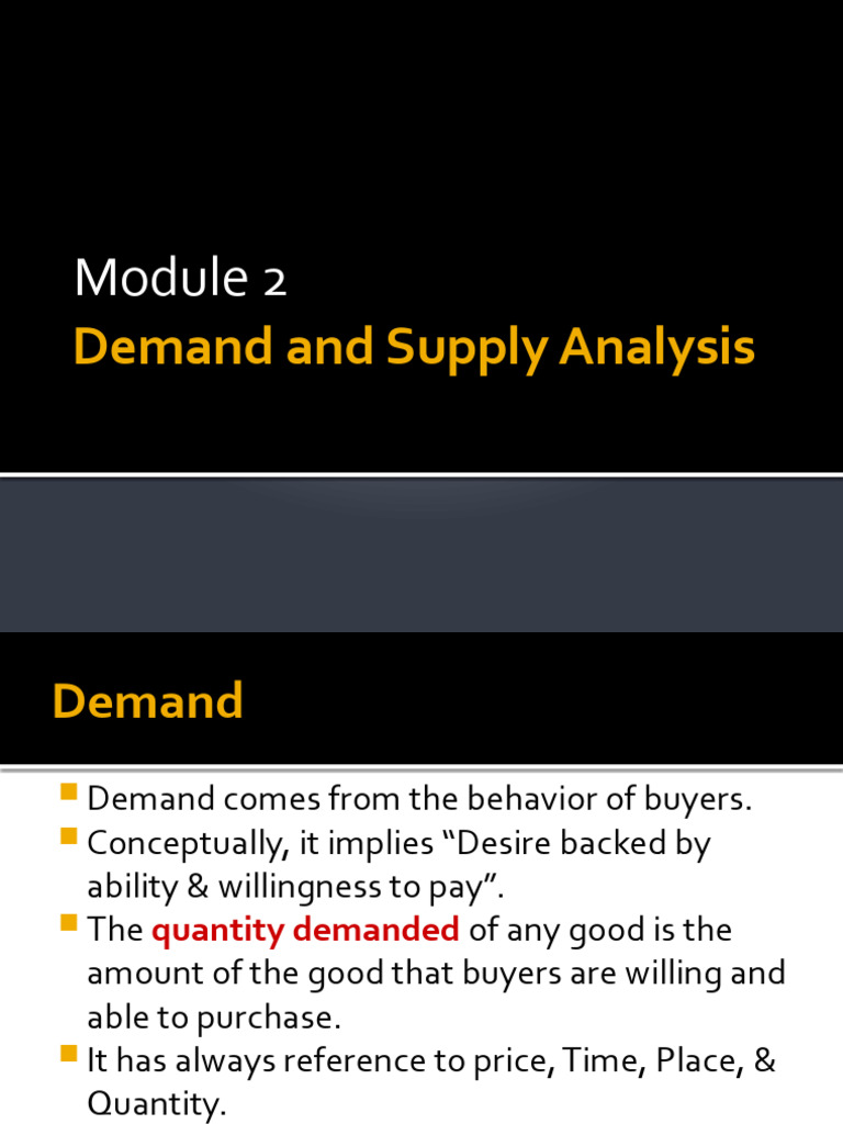 Mod 2-Demand | PDF | Demand | Elasticity (Economics)