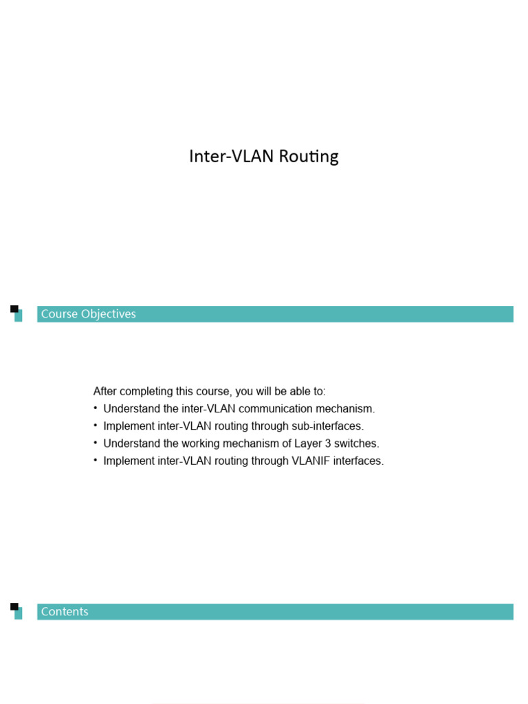 07 Switching+Basics+-+Route+Reachability+Between+VLANs | PDF | Router (Computing) | Computer Network