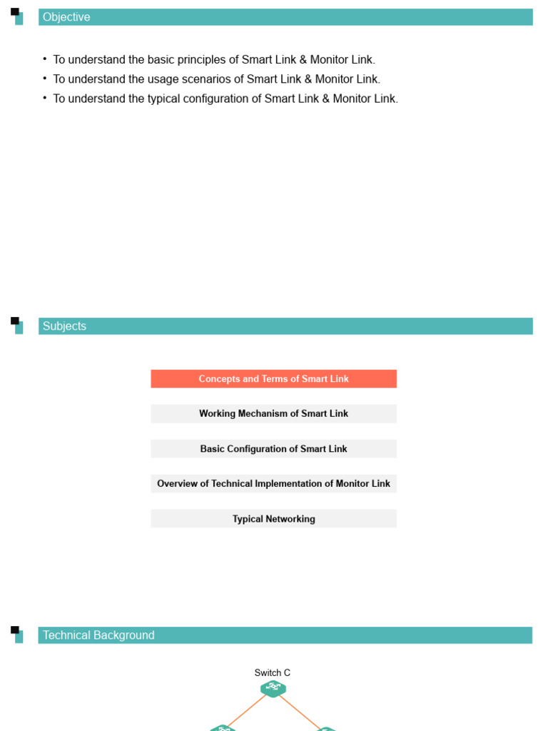 09 Switching Basics Smart Link And Monitor Link Pdf Network