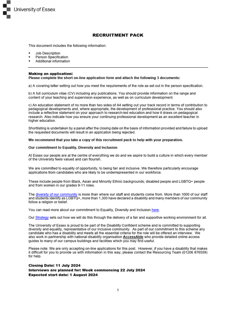 REQ08539 Jobpack | PDF | Learning | Pedagogy