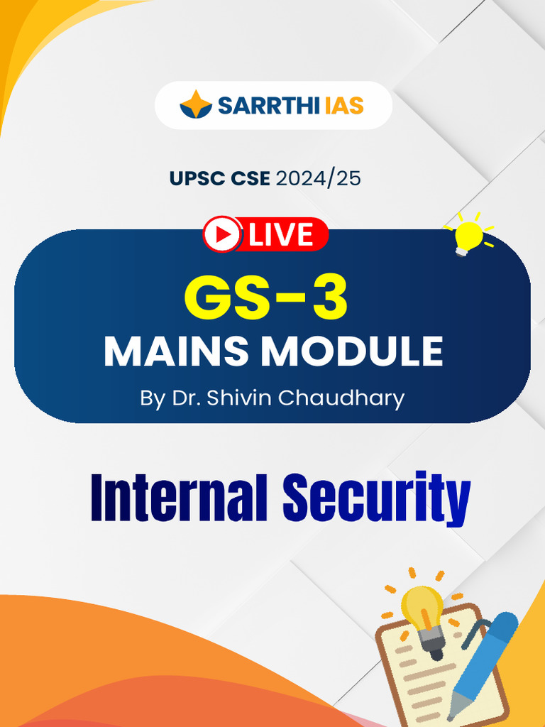 001 3 Live Classes and NotesGS 3 Internal Security 1 Clas | PDF ...