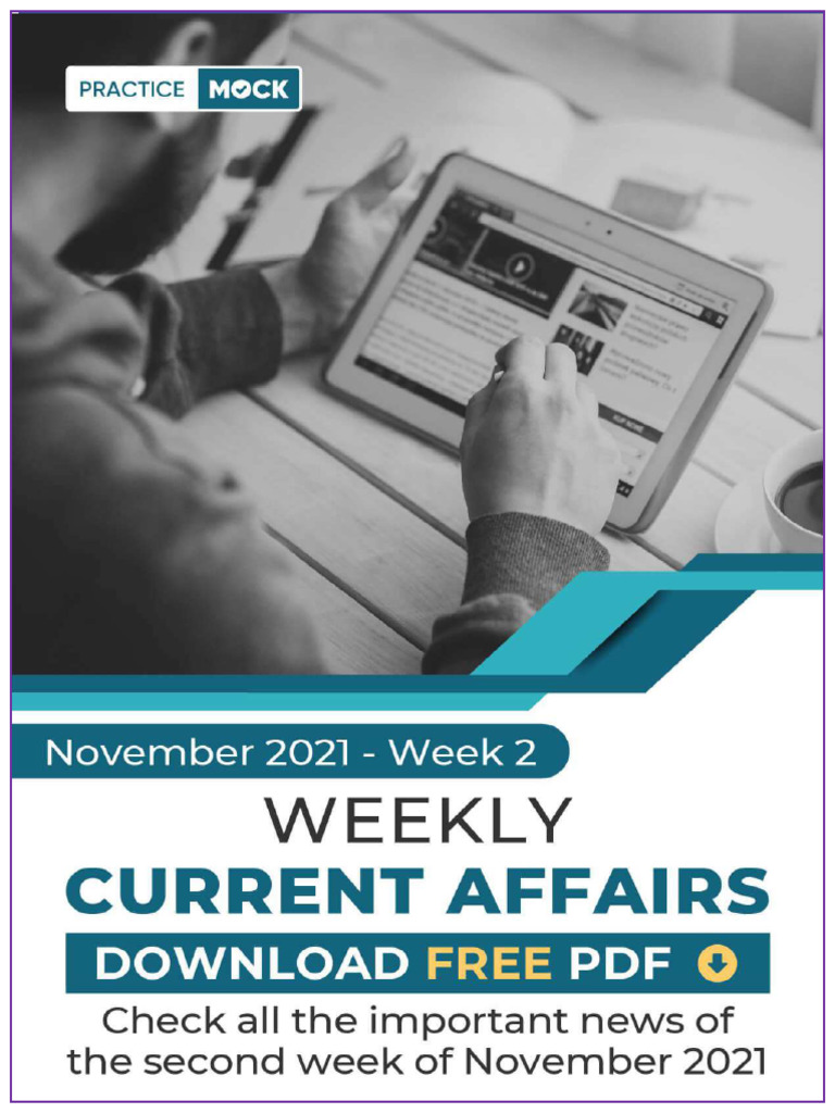 Weekly Current Affairs: Nov 2021, Week 2 | PDF | Reserve Bank Of India