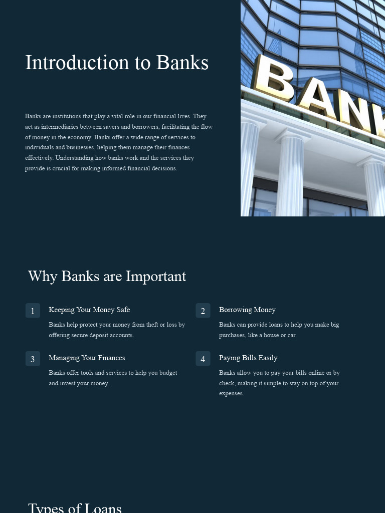 Introduction To Banks | PDF | Banks | Transaction Account