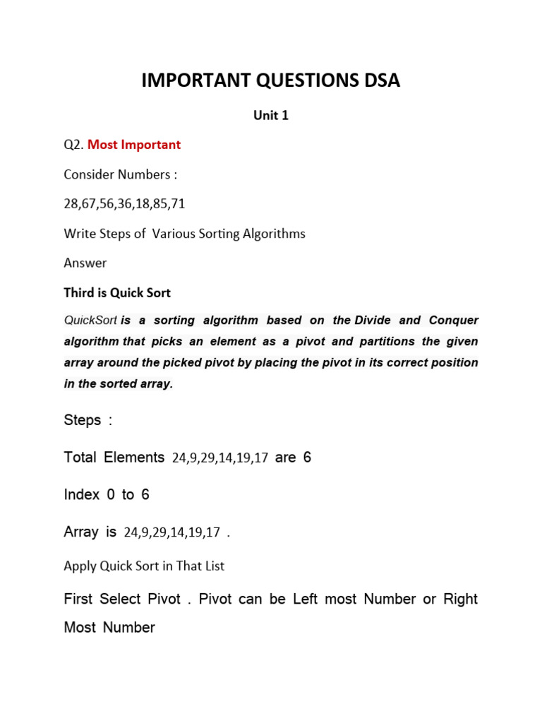 Sorting-Part 3 | PDF