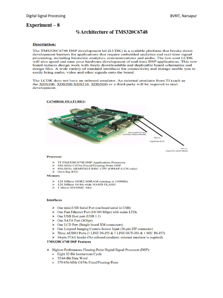 DSP Hardware | PDF | Digital Signal Processing | Electrical Engineering