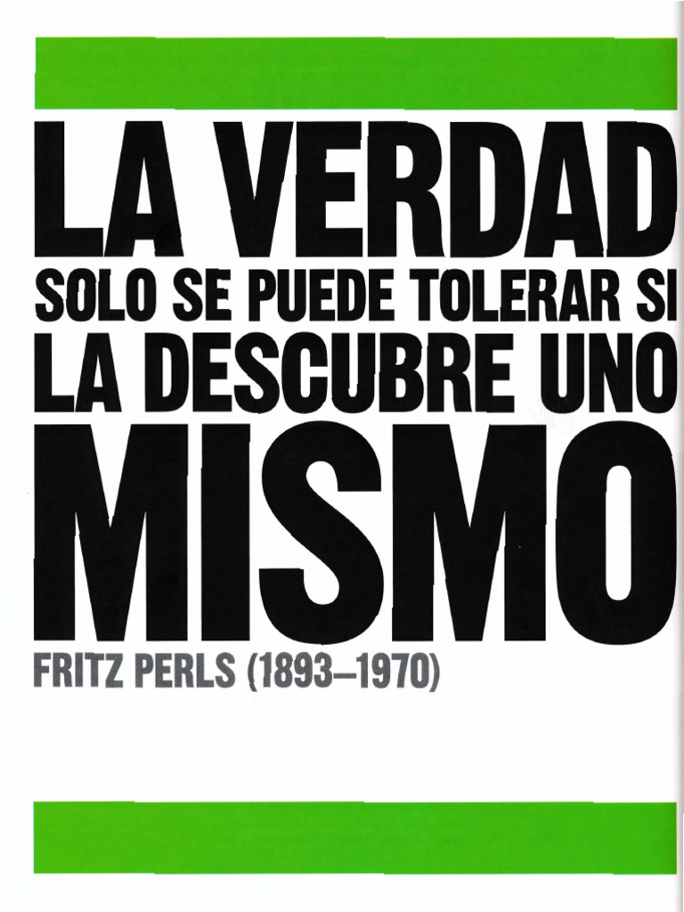 Fritz Perls | Descargar gratis PDF | Terapia Gestalt | Conceptos ...