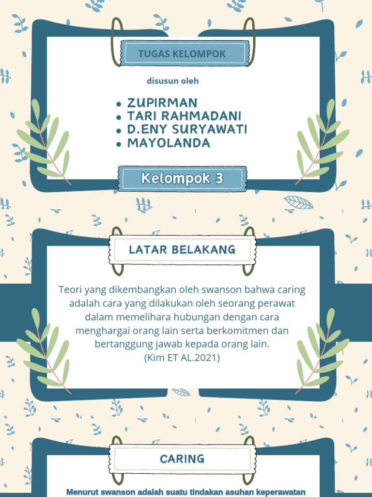 Caring Menurut Swanson | PDF