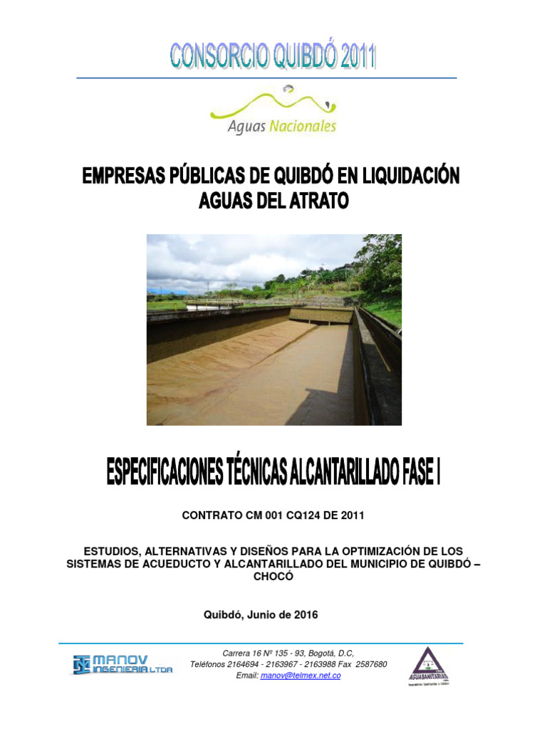 2 - Especificaciones Técnicas | PDF | Topografía | Alcantarillado