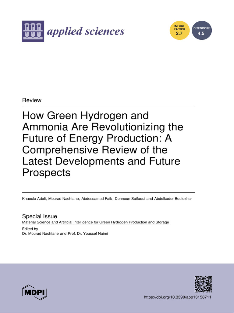 How Green Hydrogen and Ammonia Are Revolutionizing The Future of Energy Production A ...