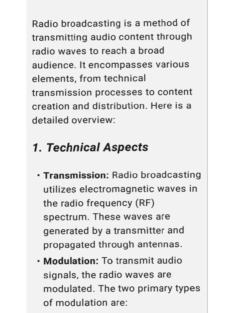 Radio Broadcasting | PDF