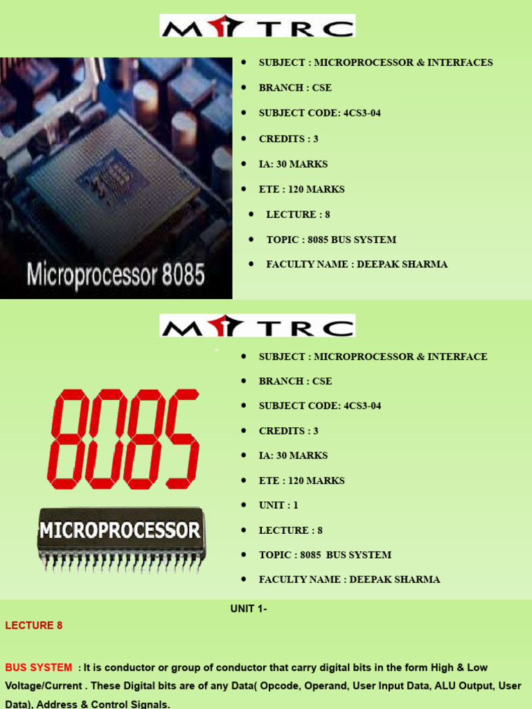 Lecture 8- Pin Diagram | PDF | Central Processing Unit | Input/Output