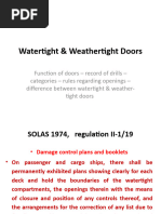 Watertight Doors On Ships Types, Maintenance & SOLAS Regulations | PDF ...