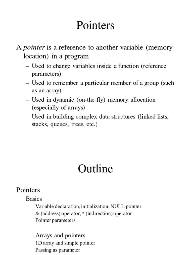 Pointers Part4 Dsa Pdf Pointer Computer Programming Integer Computer Science