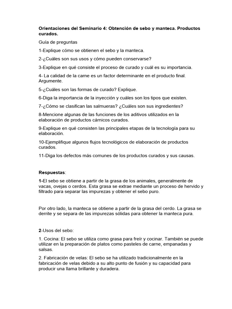 Productos Cárnicos Curados: Proceso y Usos | PDF | Carne | Curado ...
