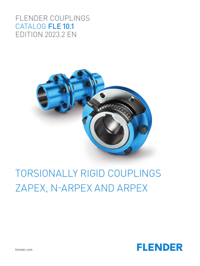 Flender TorsionallyRigidCouplings FLE10 1 EN | PDF | Clutch | Rotation ...
